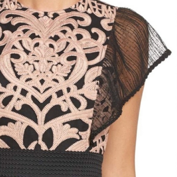 foxiedox | Dresses | Foxiedox Rosabel Embroidered Midi Sheath Dress ...